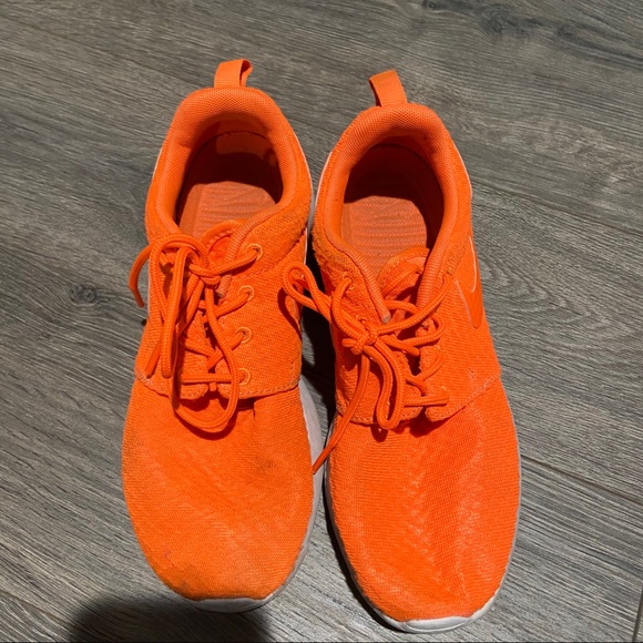 Nike | Shoes | Neon Orange Nike Roshes | Poshmark